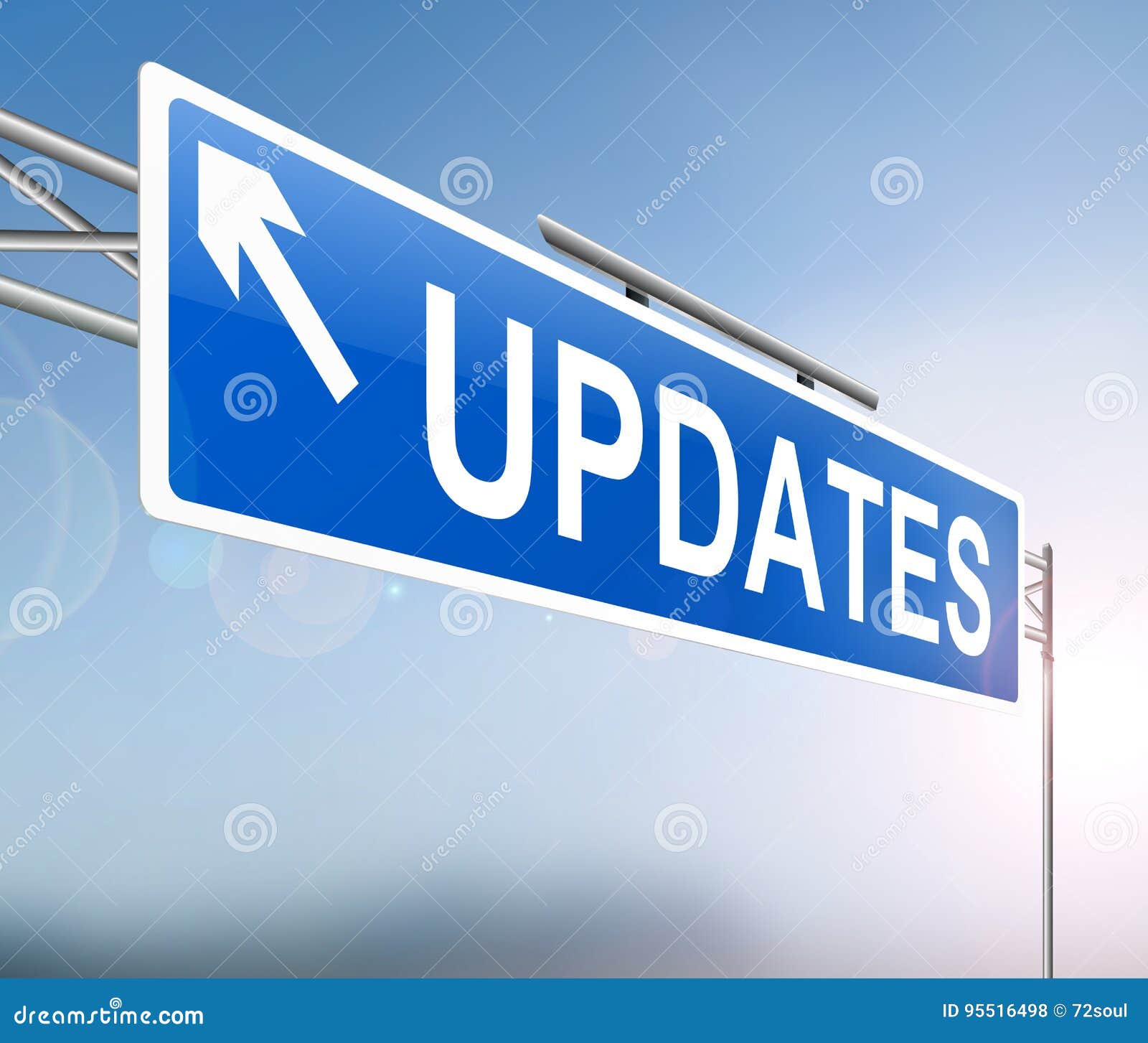 Update sign concept. stock illustration. Illustration of conceptual ...