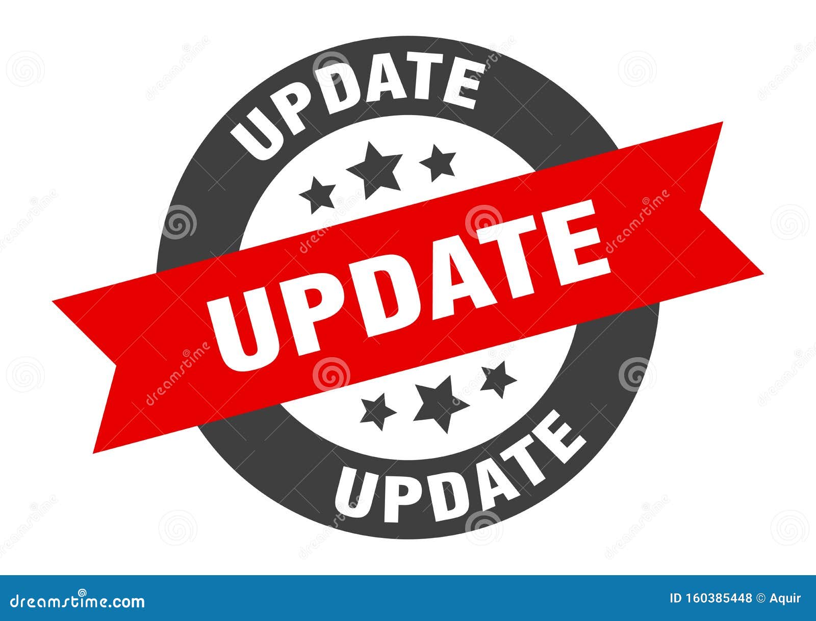 Update sign stock vector. Illustration of peeler, grey - 160385448