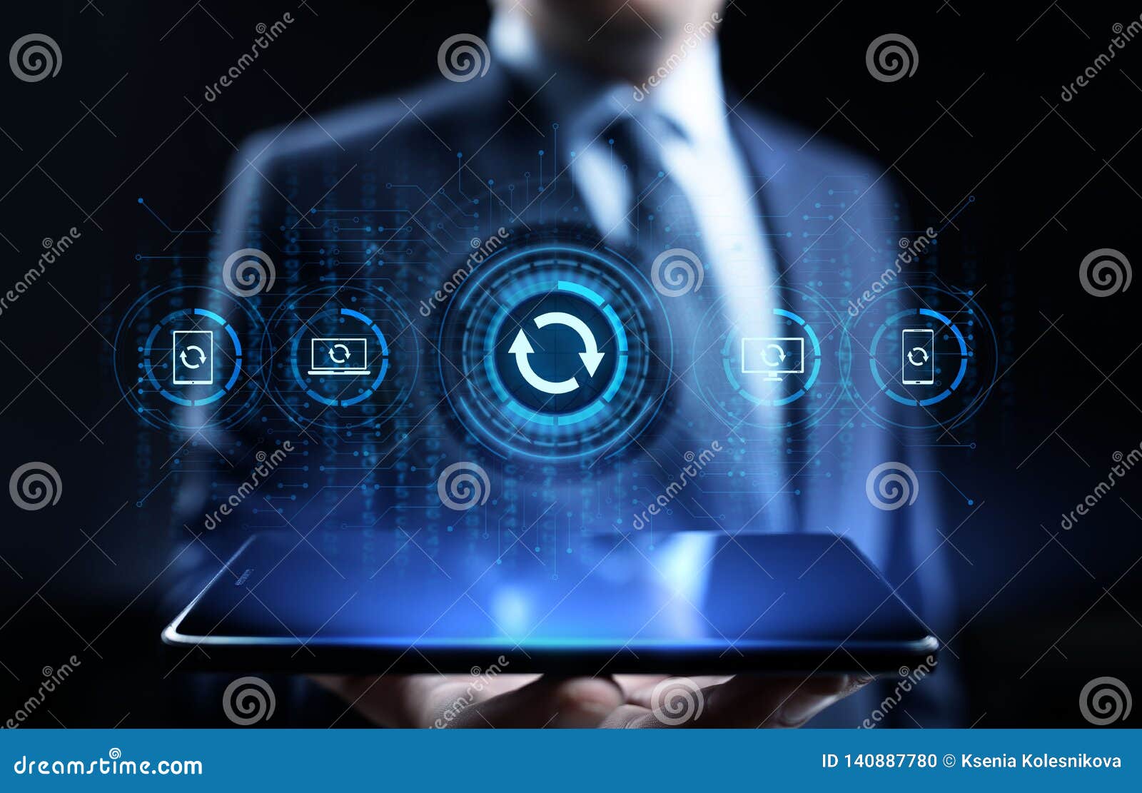 Update Software Application and Hardware Upgrade Technology Concept ...