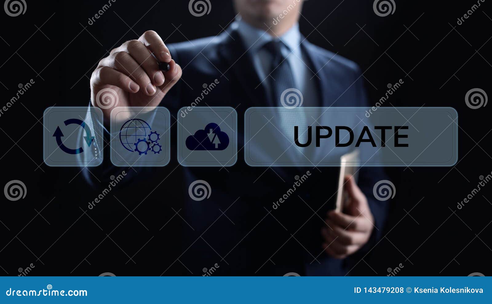 Update Software Application and Hardware Upgrade Technology Concept ...