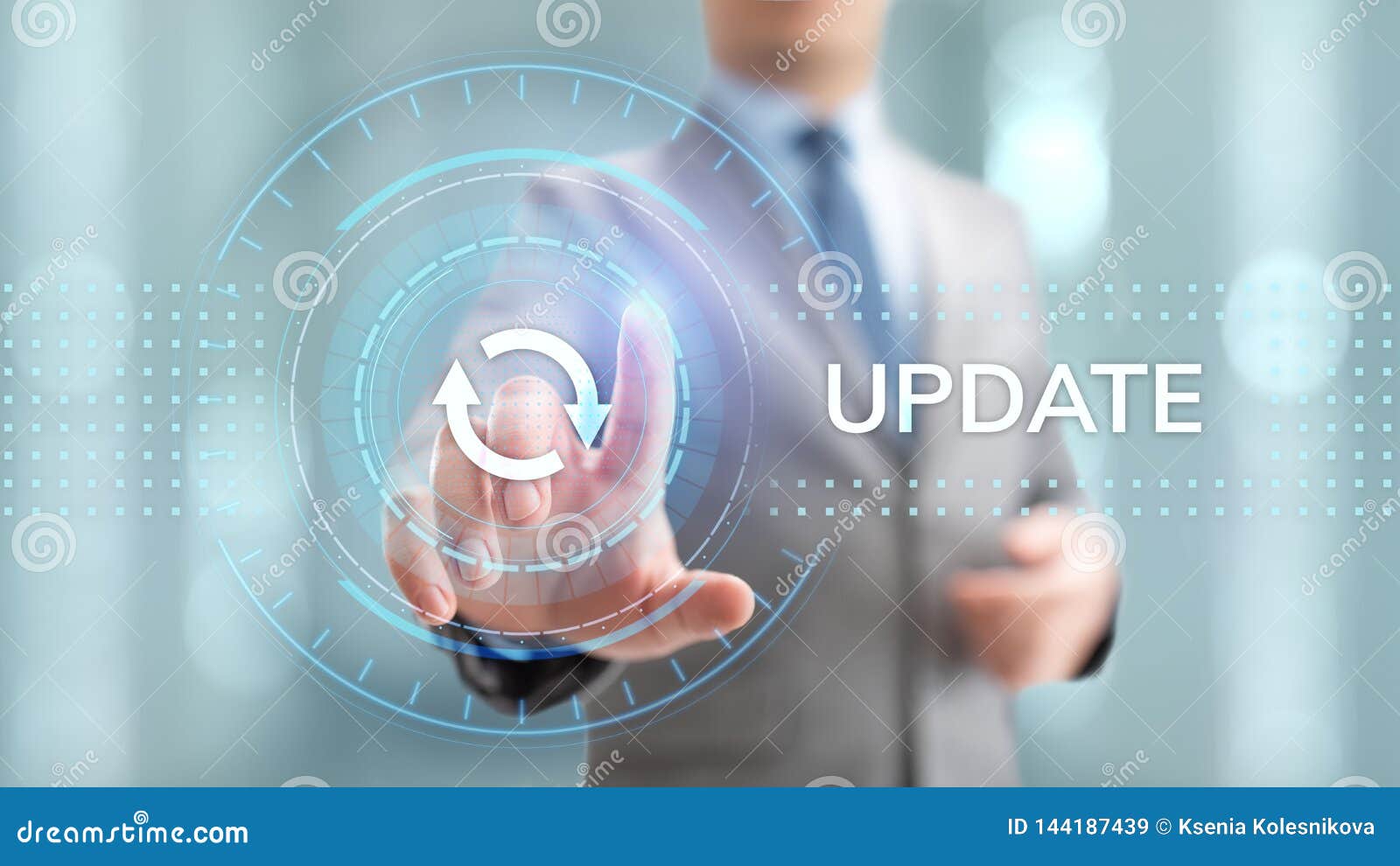 Update Software Application and Hardware Upgrade Technology Concept ...