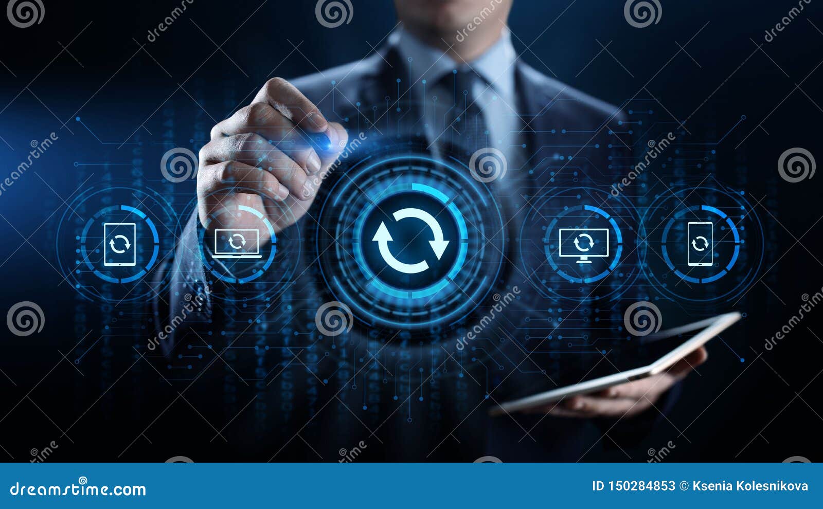 Update Software Application and Hardware Upgrade Technology Concept ...