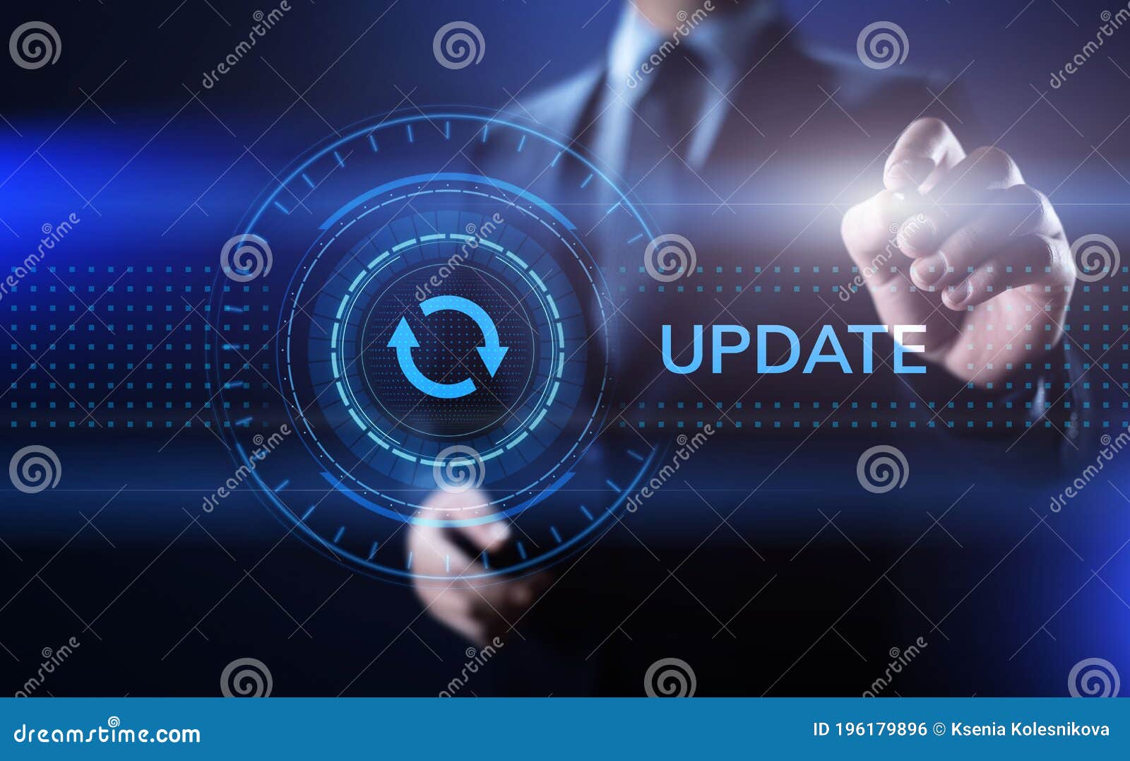 Update Software Application and Hardware Upgrade Technology Concept ...