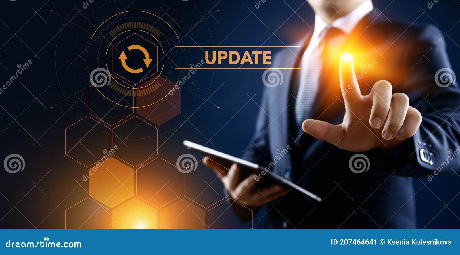 Update Software Application and Hardware Upgrade Technology Concept ...