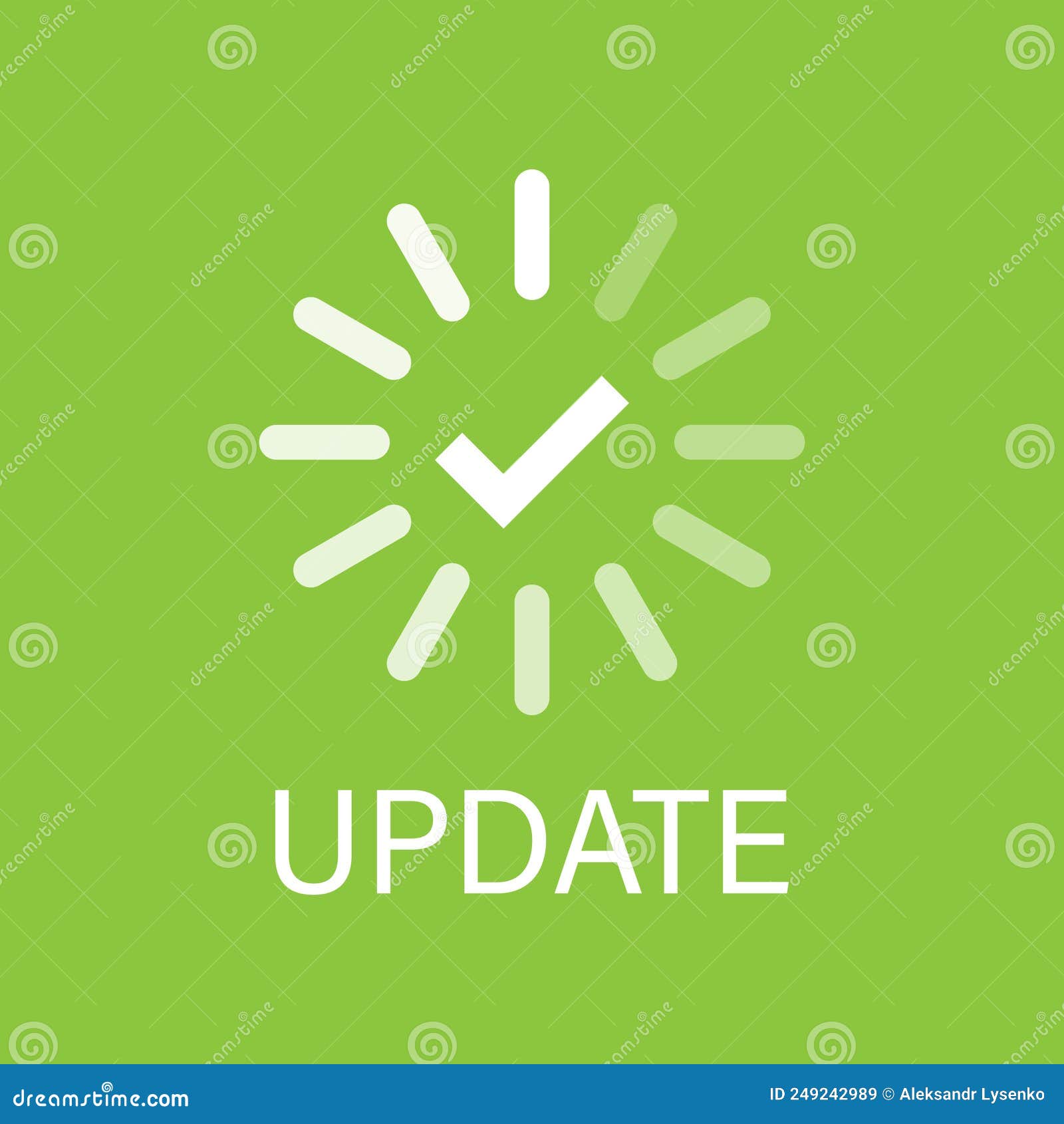Update Software Icon in Flat Style. System Upgrade Notification Vector ...