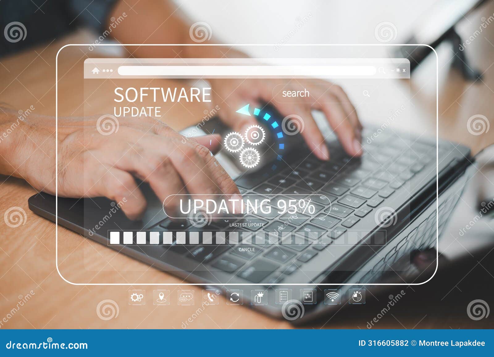 Update Software System Concept. Stock Photo - Image of mobile ...