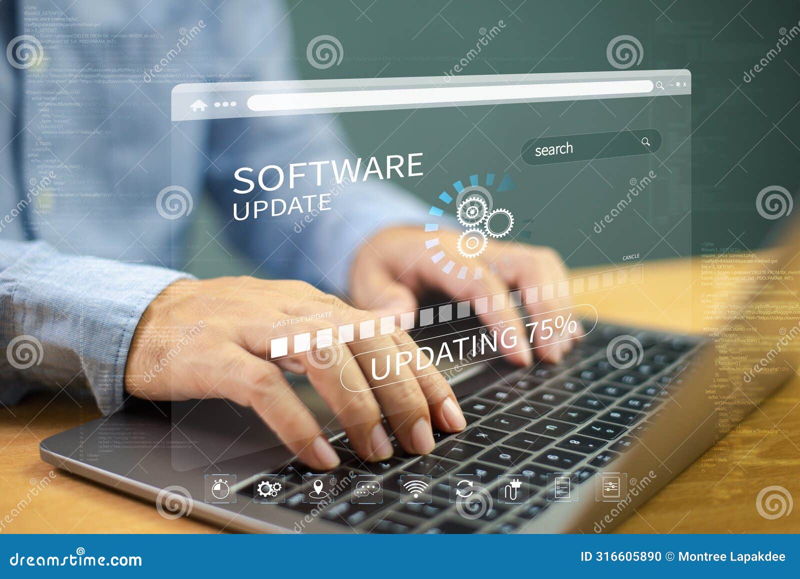 Update Software System Concept. Stock Photo - Image of mobile ...