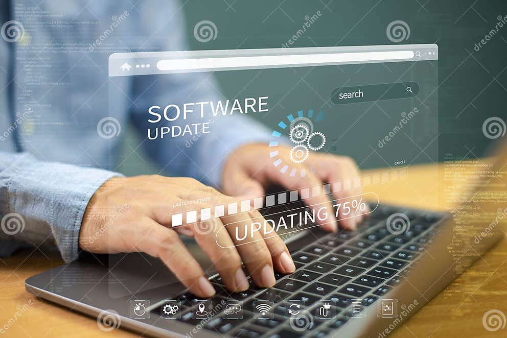 Update Software System Concept. Stock Photo - Image of mobile ...