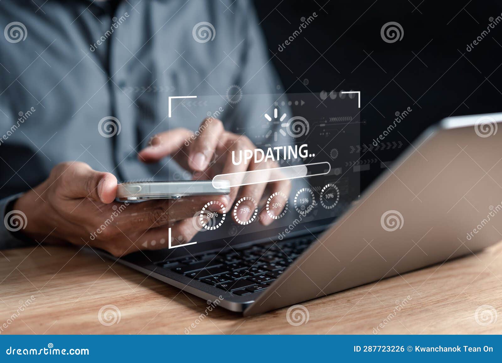 Update Software System with Loading Information. Upgrade Version System by Programmer, Business ...