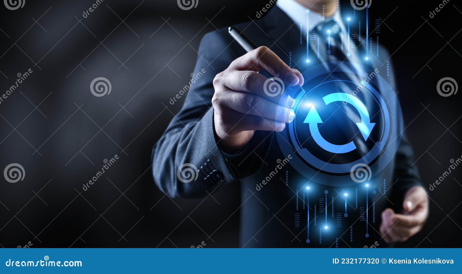 Update Software Upgrade Application New Version on Virtual Screen Stock ...