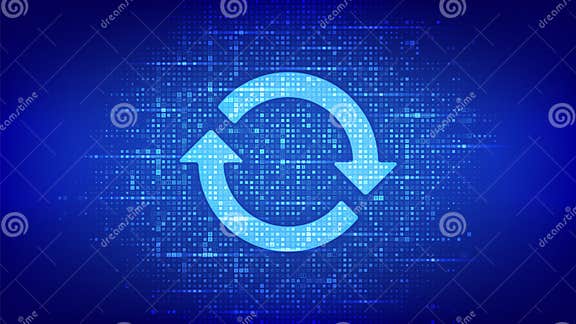 Update Software. Upgrade Computer Program Version Concept. Synchronization Icons Made with ...