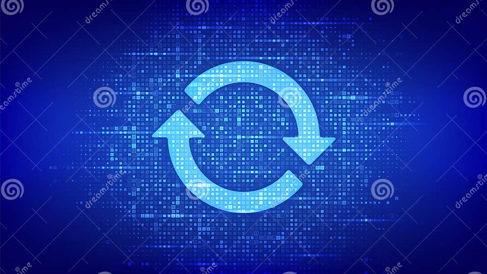 Update Software Upgrade Computer Program Version Concept Synchronization Icons Made With