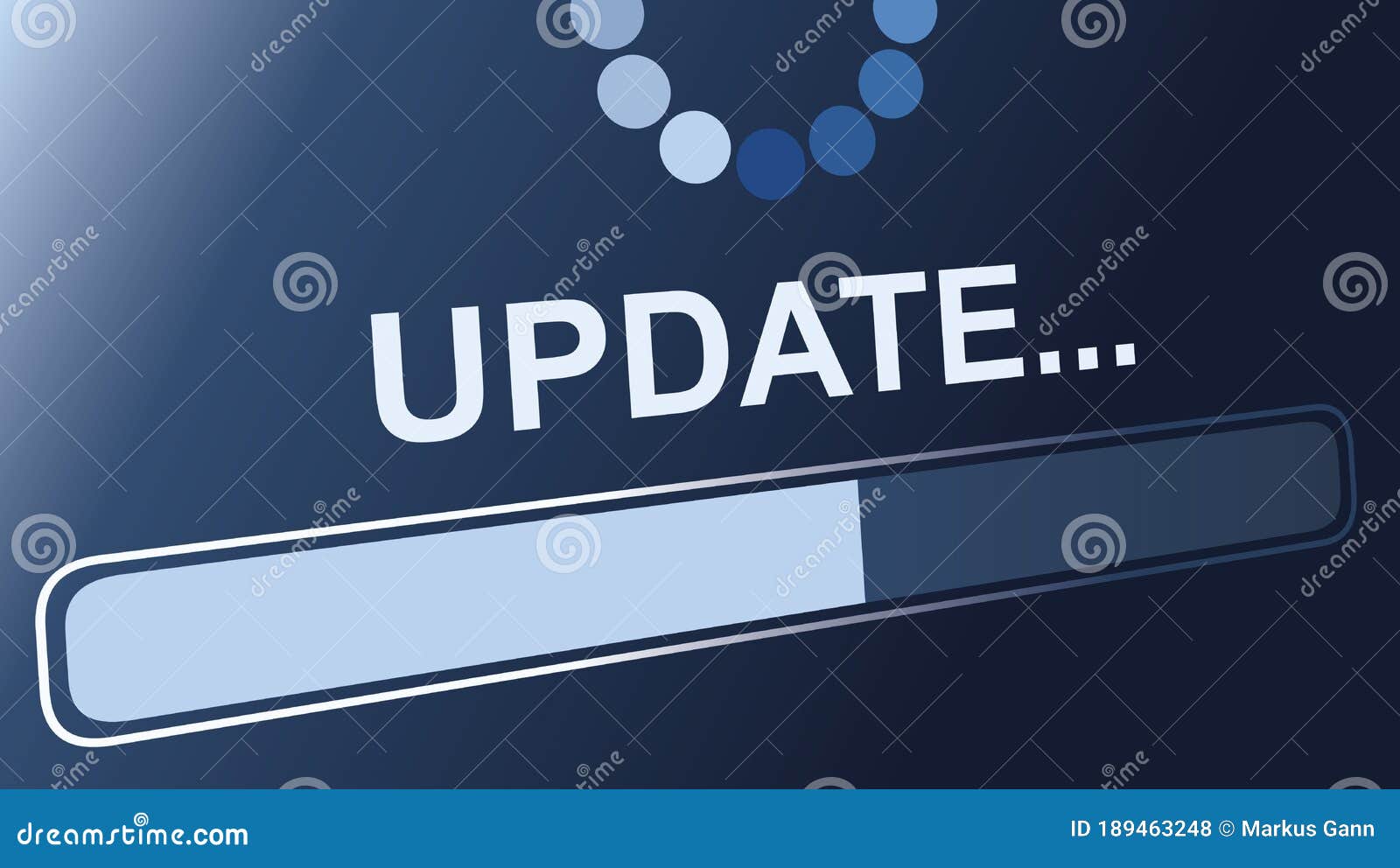 Update status sign stock illustration. Illustration of process - 189463248