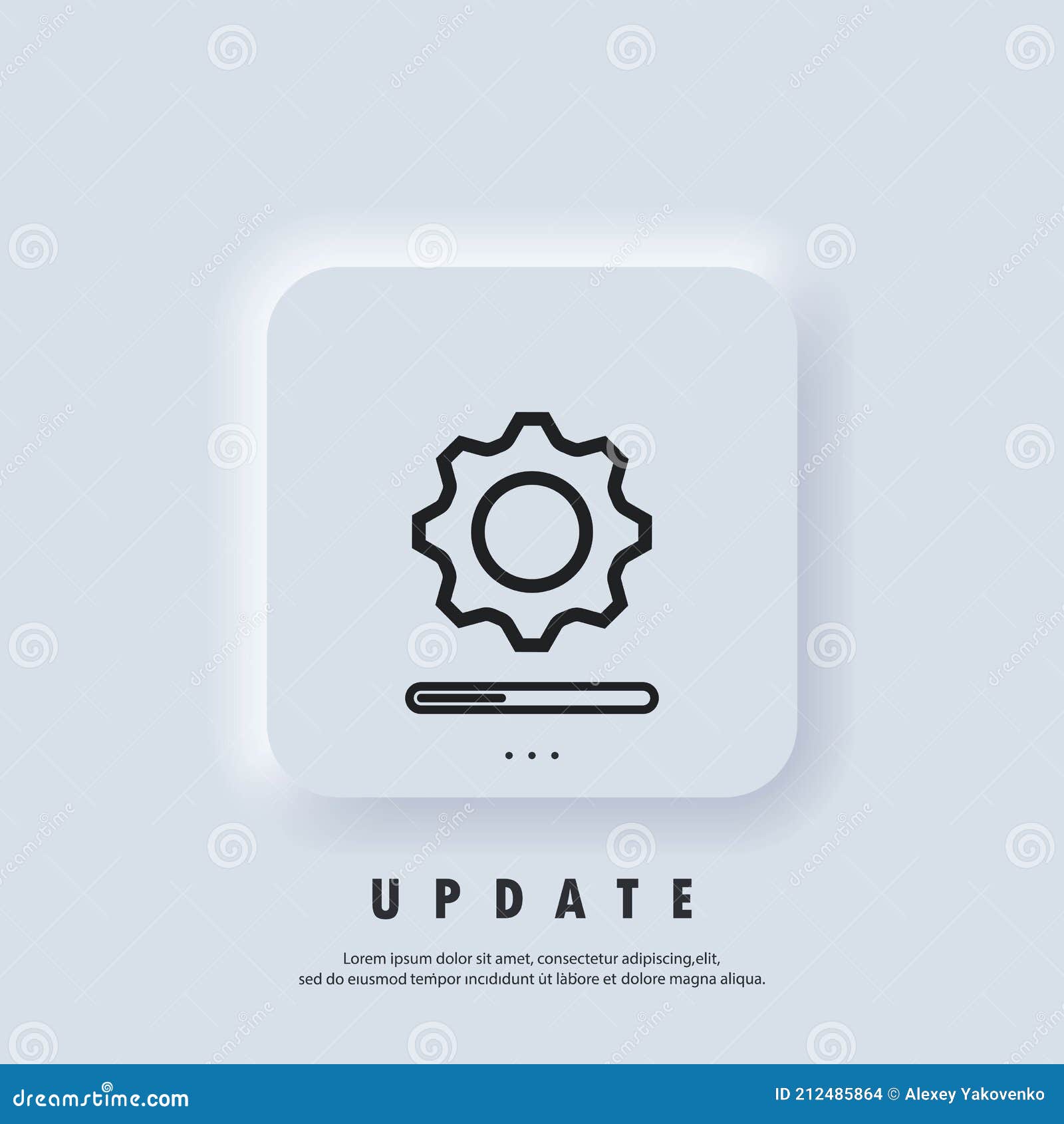 Update System Vector Icon. Update System Illustration Symbol. Install ...