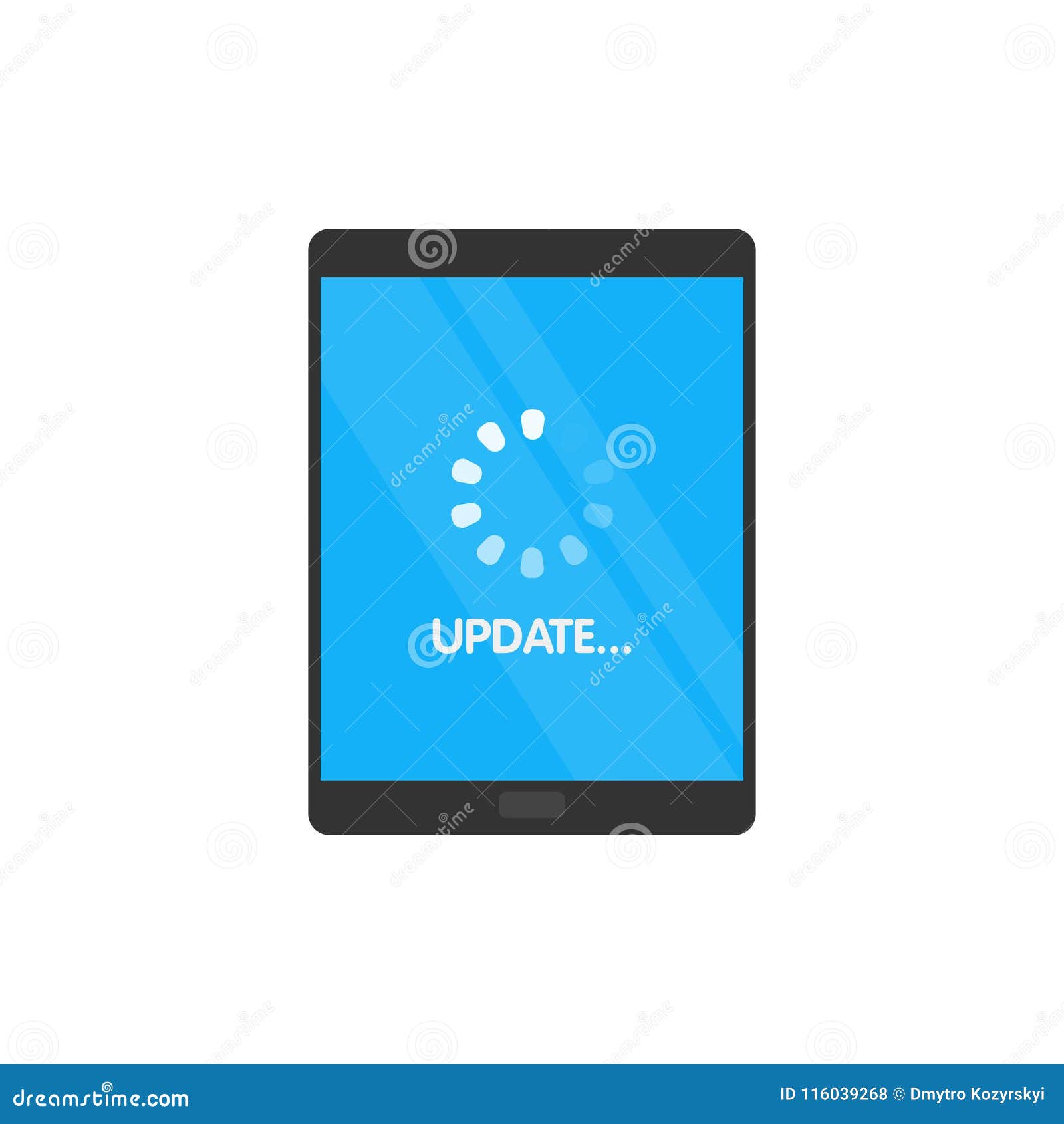 Update System. Loading Process. Vector Illustration | CartoonDealer.com ...