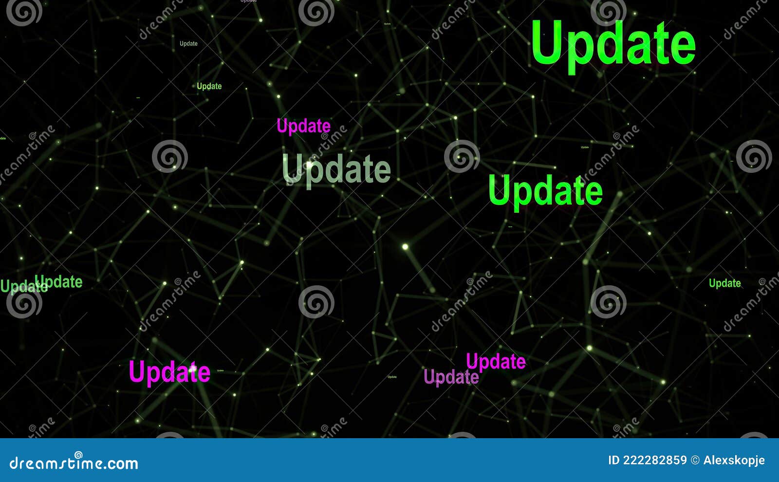 Update Text Against Network Background Stock Illustration ...