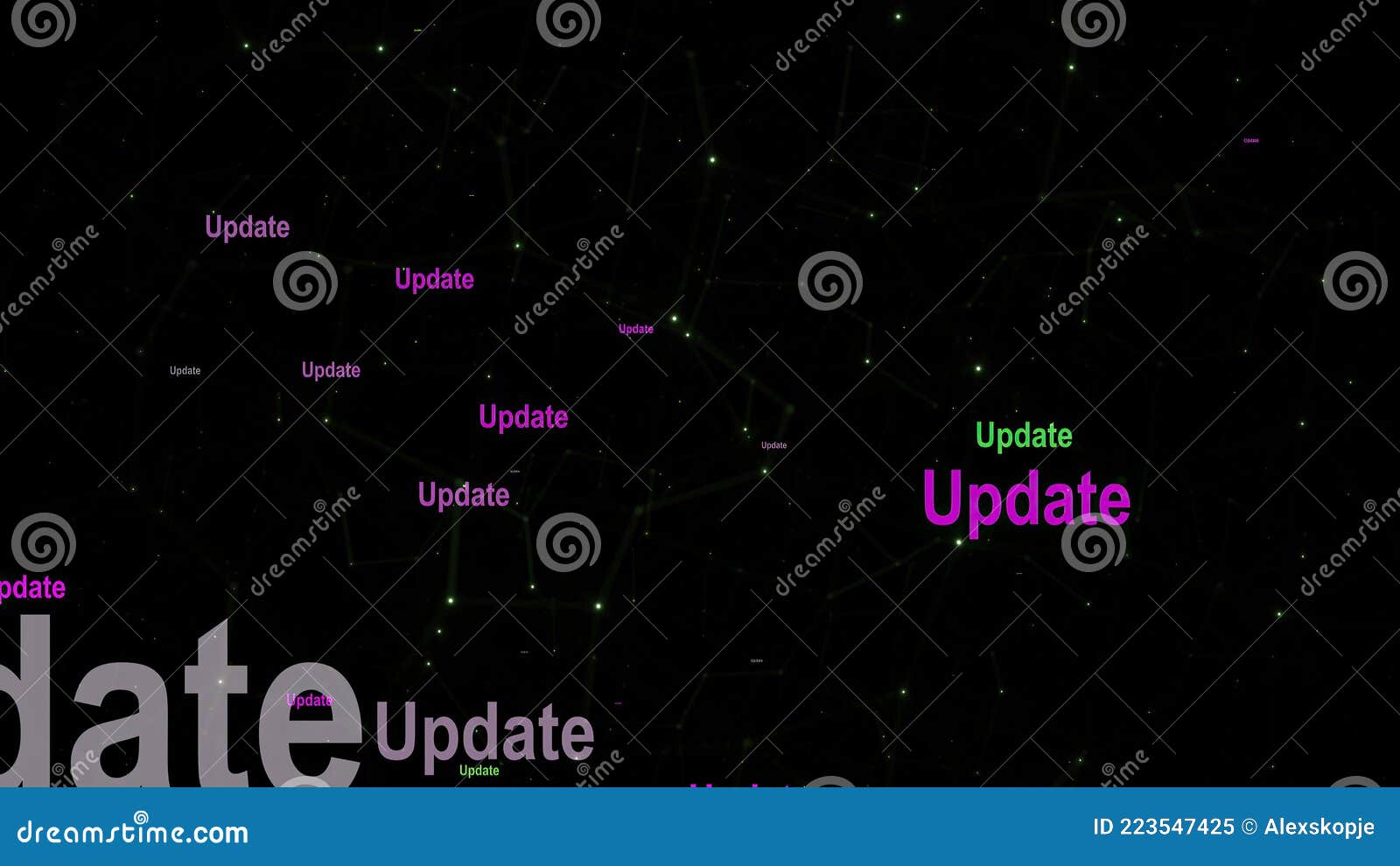 Update Text Against Network Background Stock Illustration ...