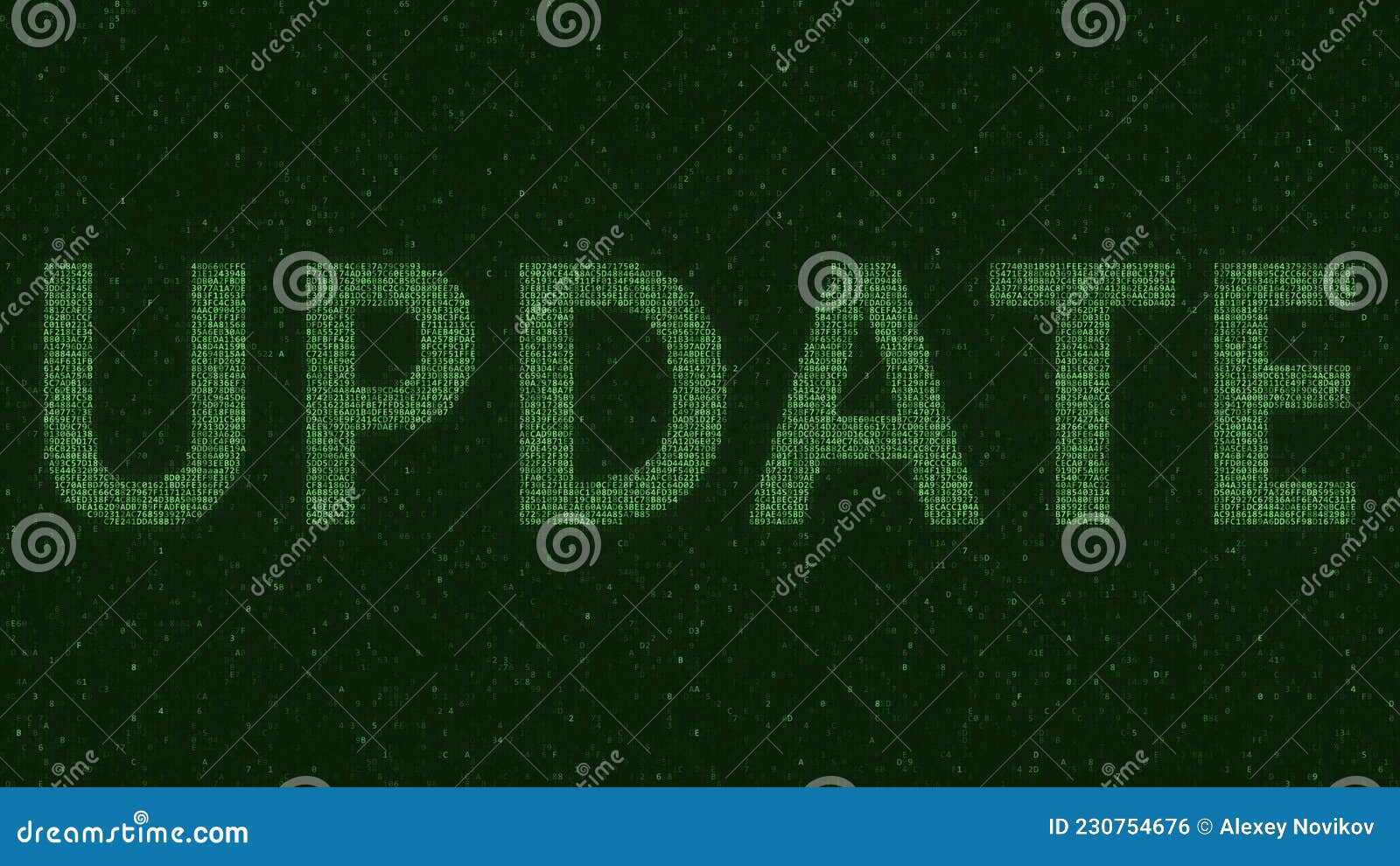 UPDATE Text Made with Many Symbols on Computer Screen, 3d Rendering ...