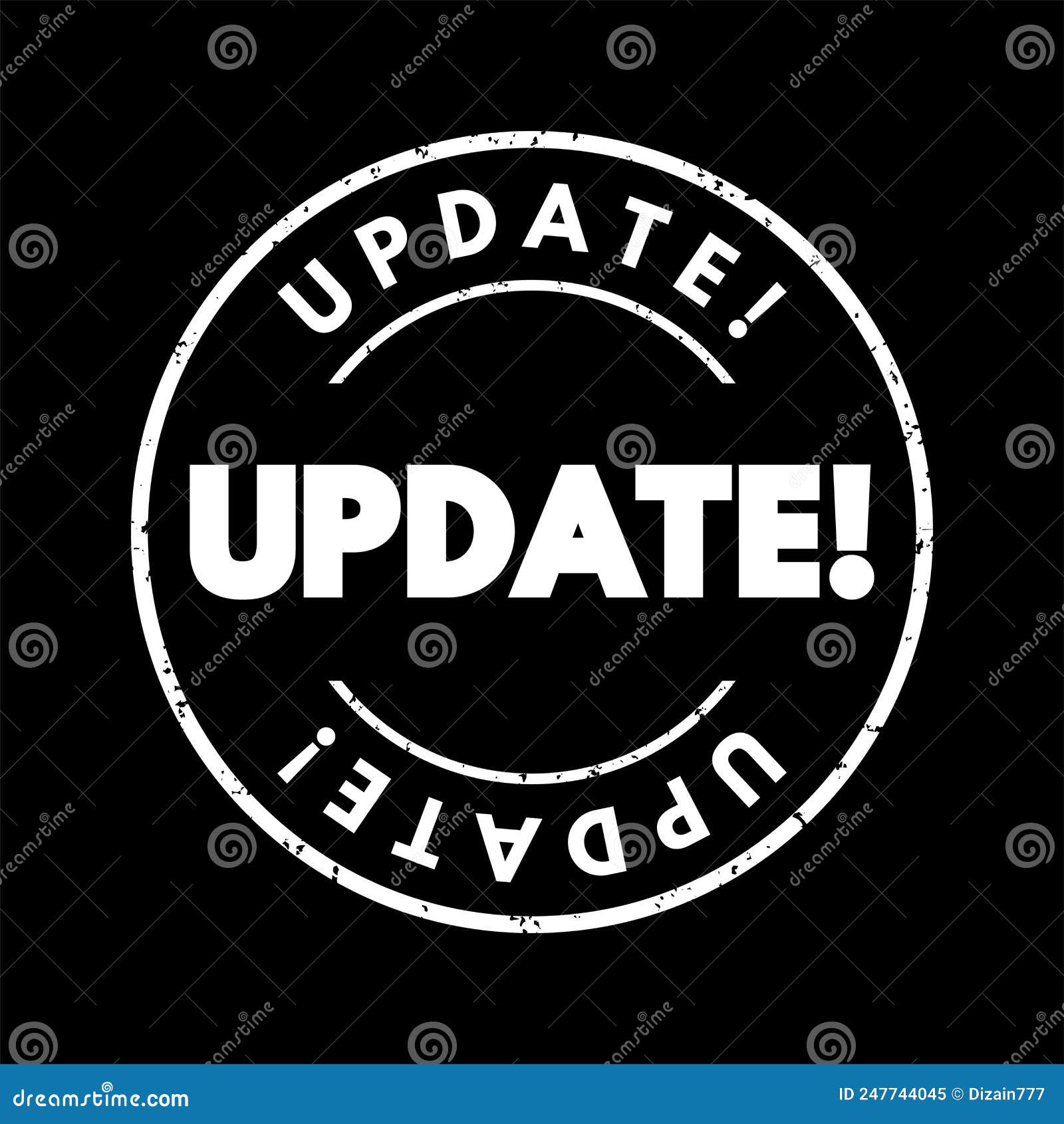 Update Text Stamp, Technology Concept Background Stock Illustration ...