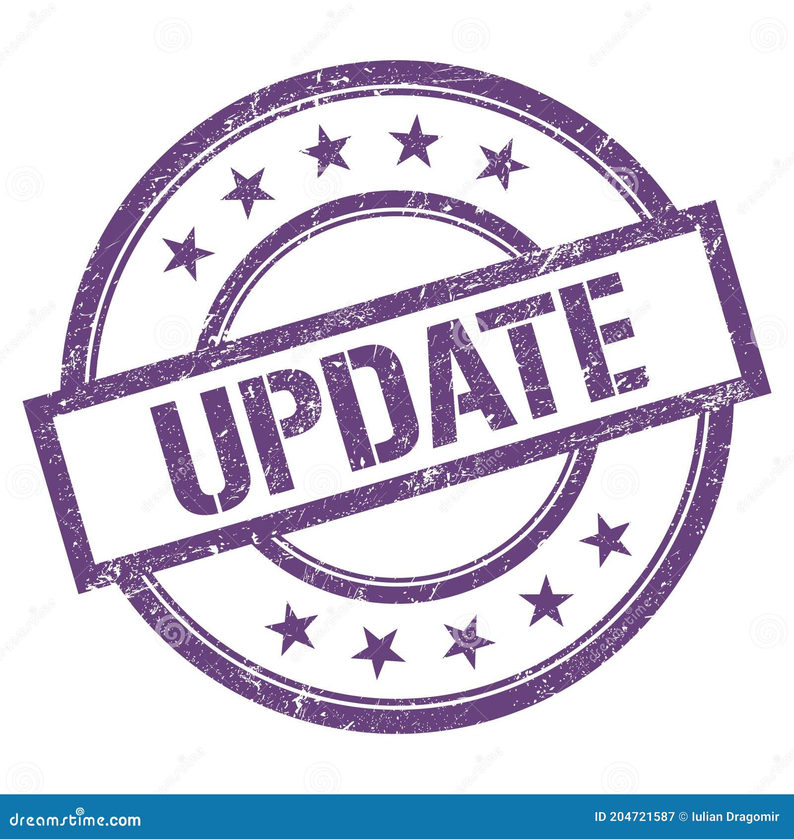 UPDATE Text Written on Purple Violet Vintage Stamp Stock Illustration ...