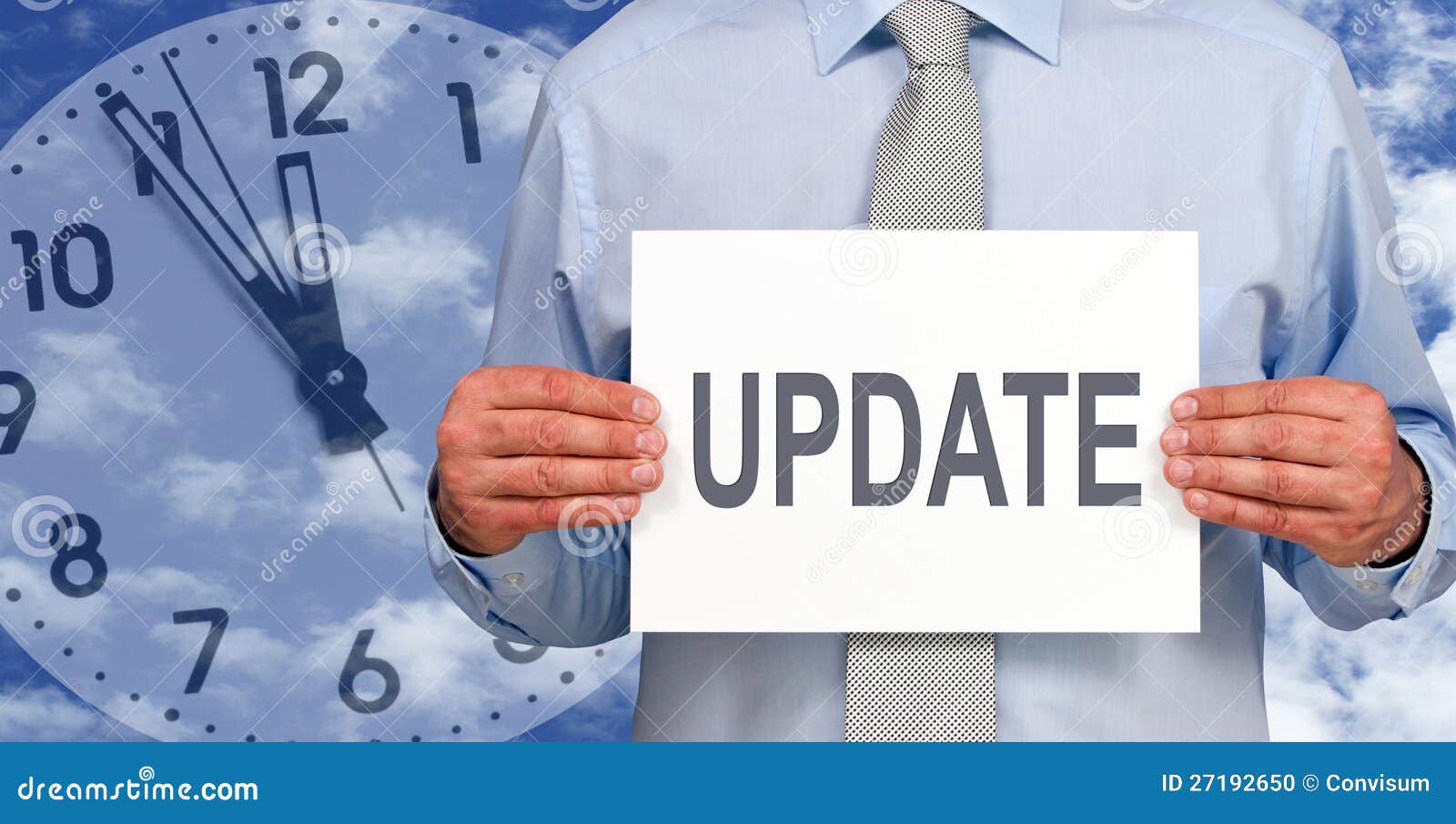 Update time stock photo. Image of male, business, update - 27192650