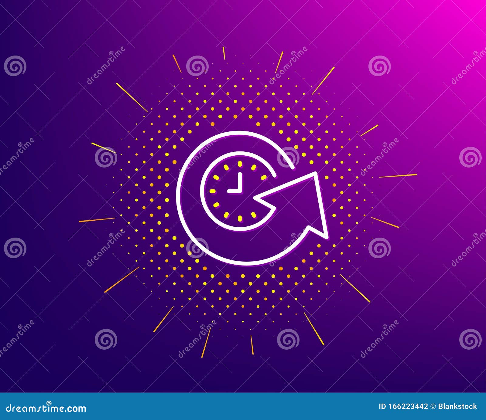 Update Time Line Icon. Refresh Watch Sign. Vector Stock Vector ...