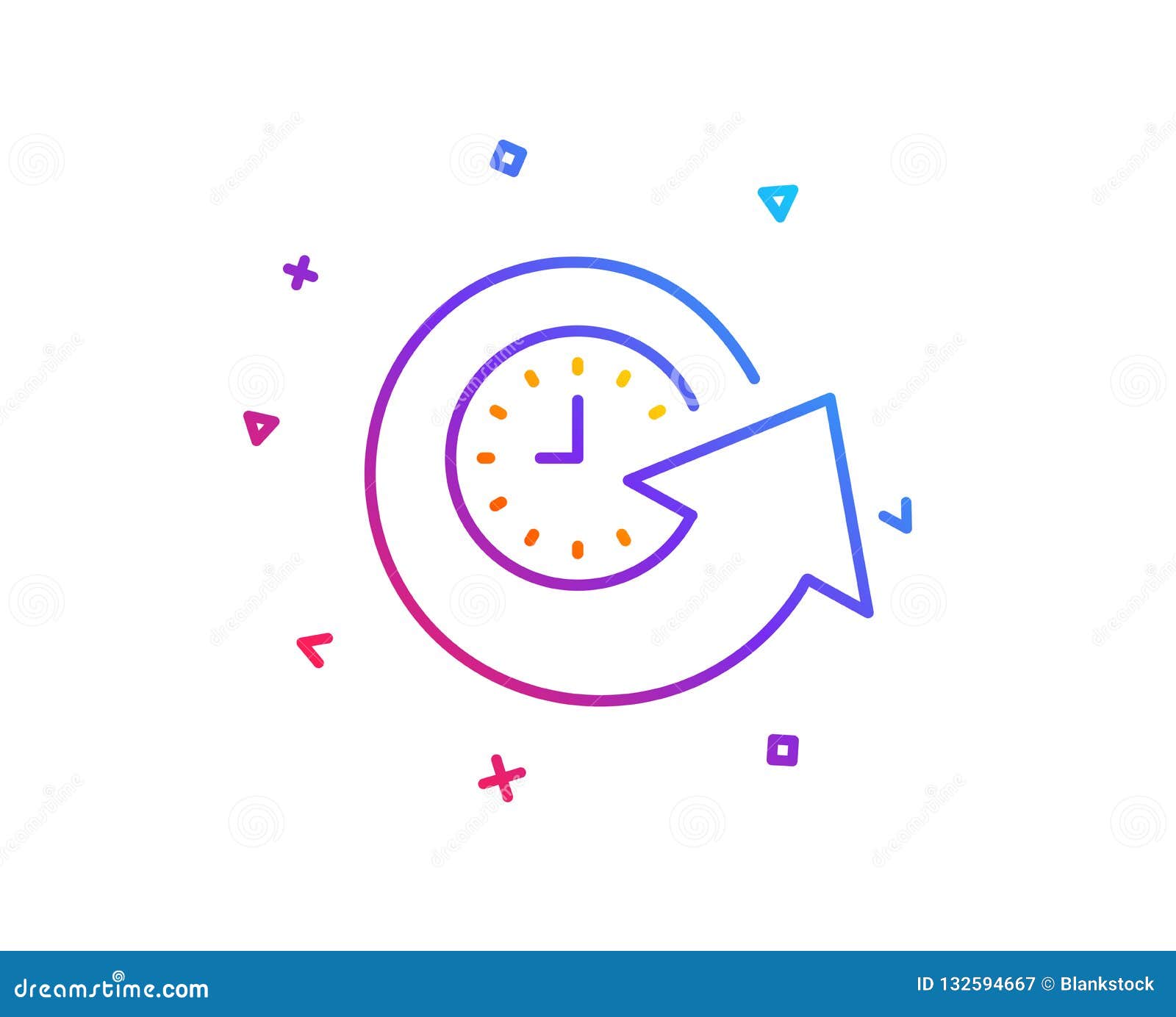 Update Time Line Icon. Refresh Watch Sign. Vector Stock Vector ...