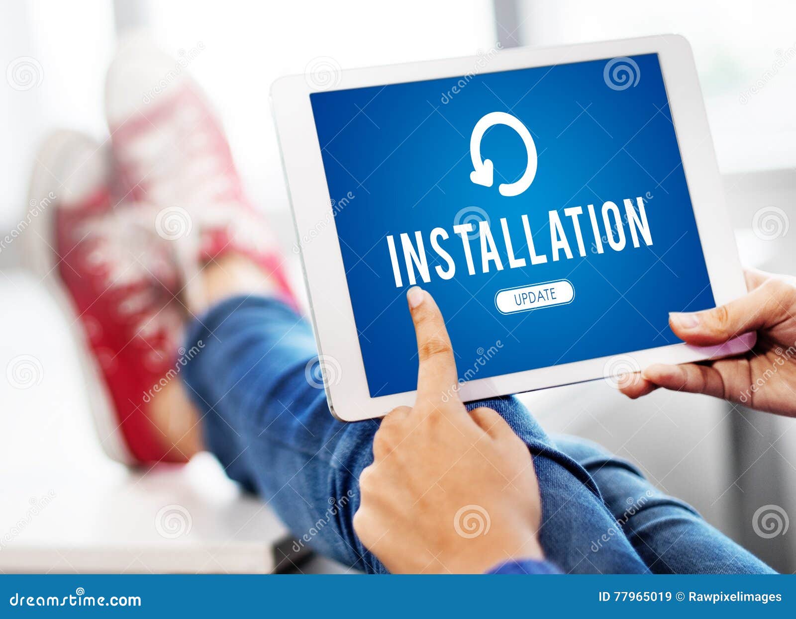 Update Upgrade Installation Latest Updating Concept Stock Image - Image ...