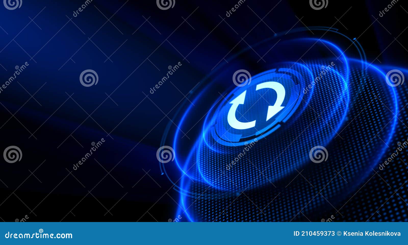 Update Upgrade System Application Version Sing on Virtual Screen. Stock ...