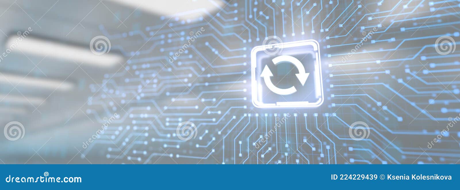 Update Upgrade System Application Version Sing on Virtual Screen Stock ...