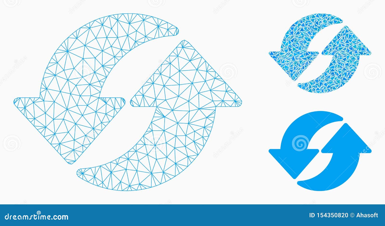 Update Vector Mesh 2D Model and Triangle Mosaic Icon Stock Vector ...