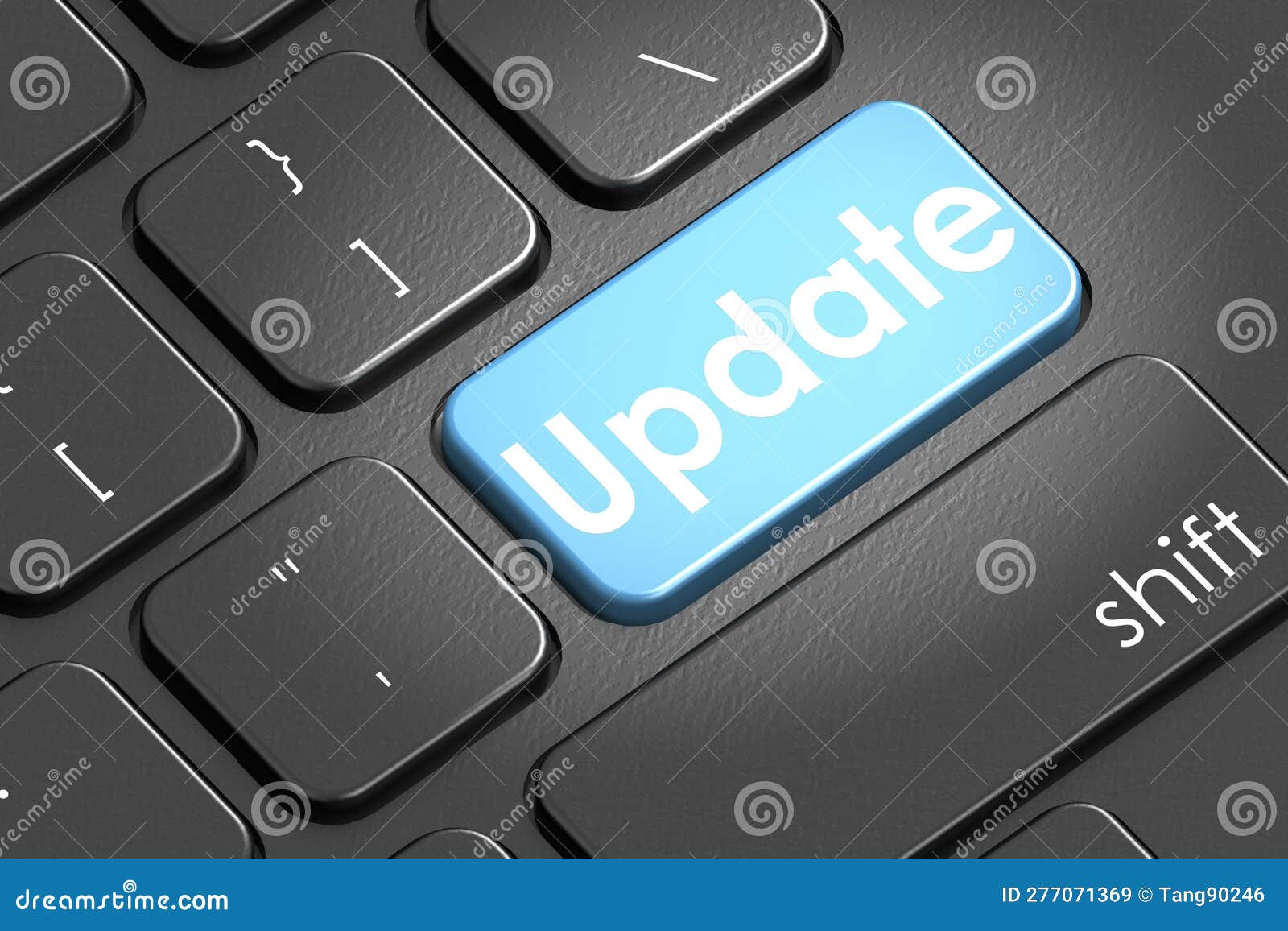 Update Word on Black Keyboard Stock Illustration - Illustration of ...