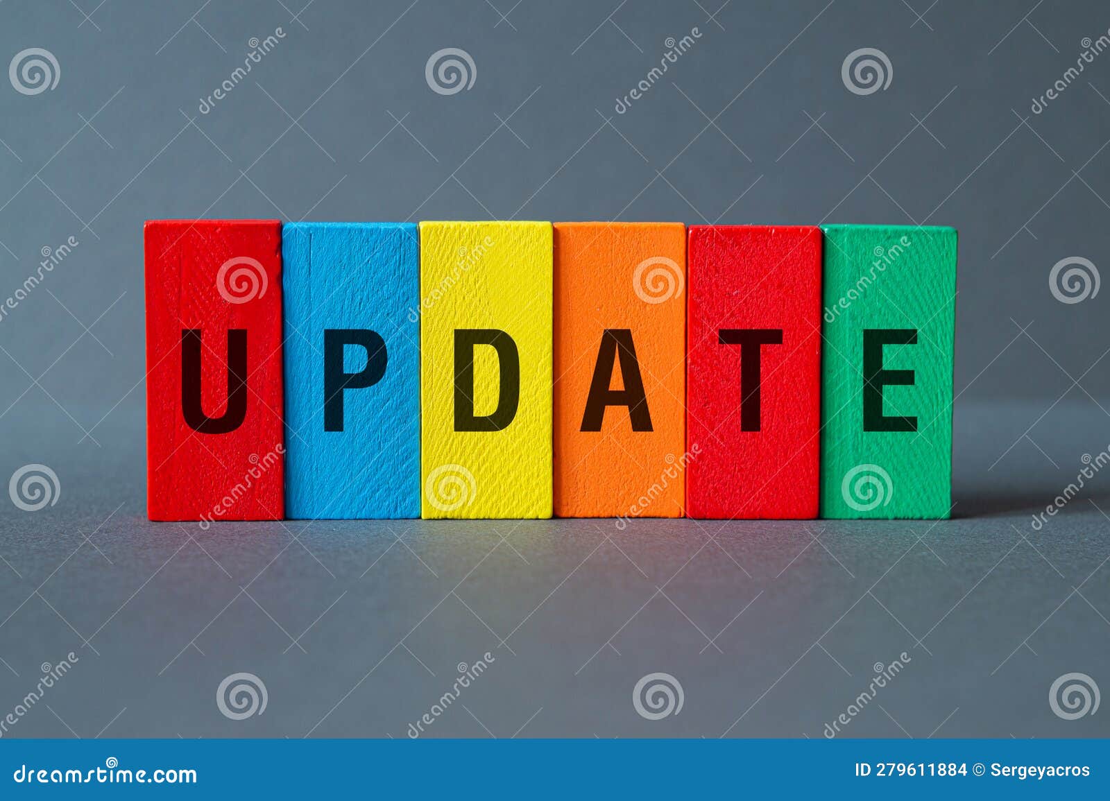 Update - Word Concept on Building Blocks, Text Stock Photo - Image of ...