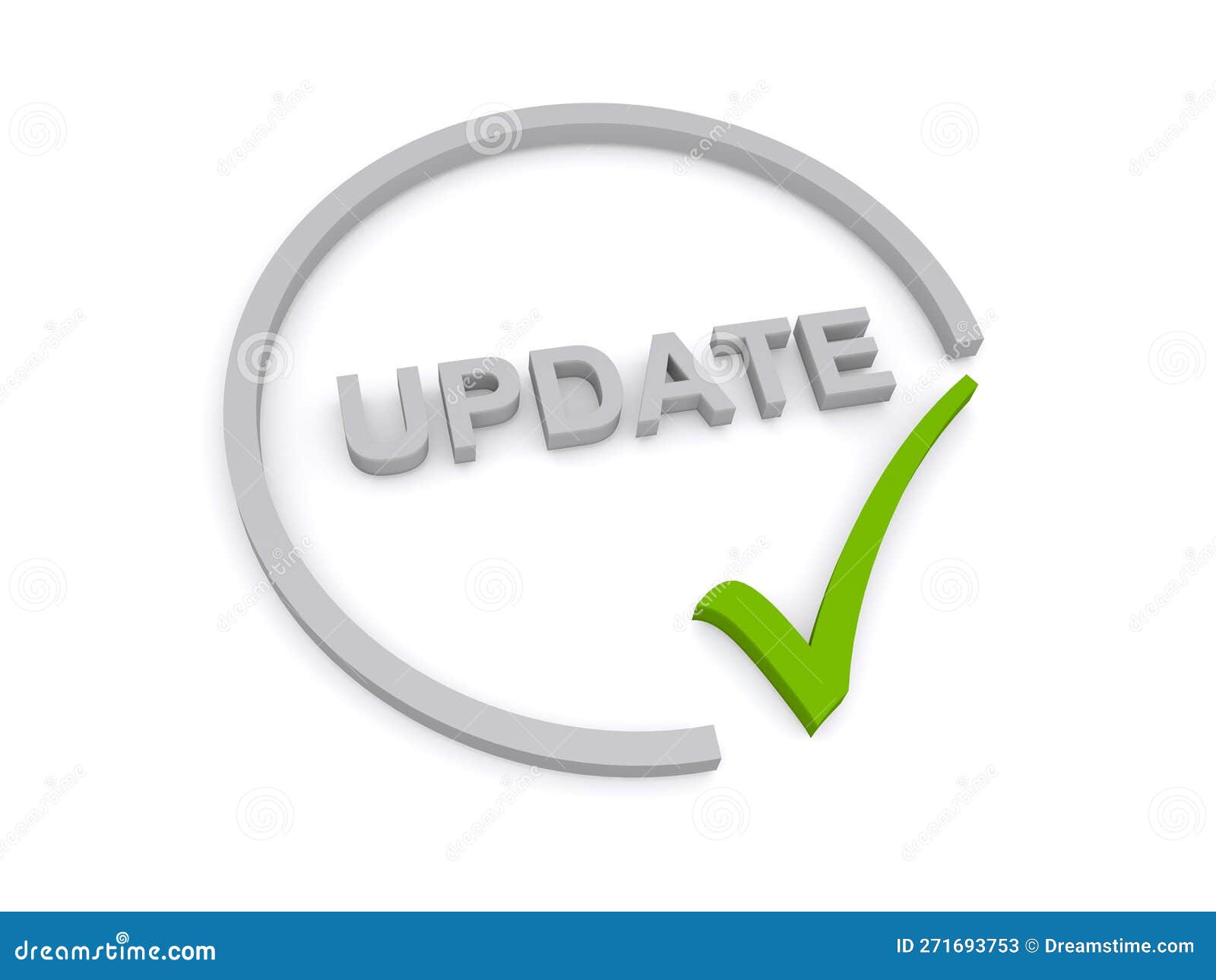 Update word on white stock illustration. Illustration of number - 271693753