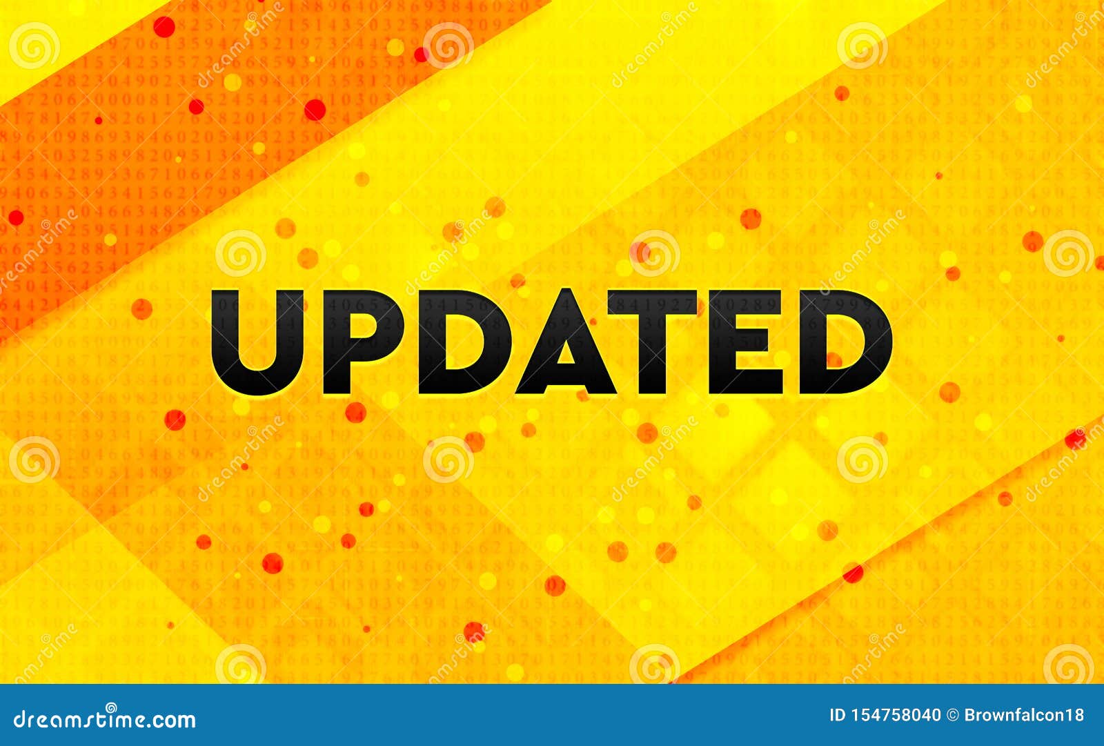 Updated Banner Template. Updated Ribbon Label. Cartoon Vector ...