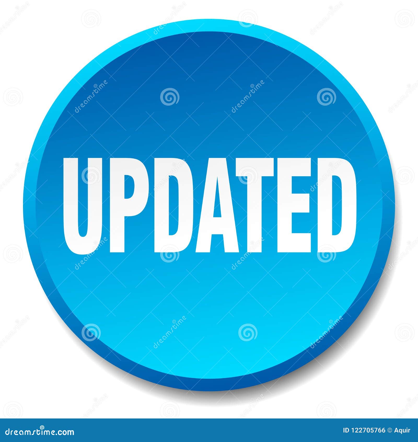 Updated button stock vector. Illustration of banner - 122705766