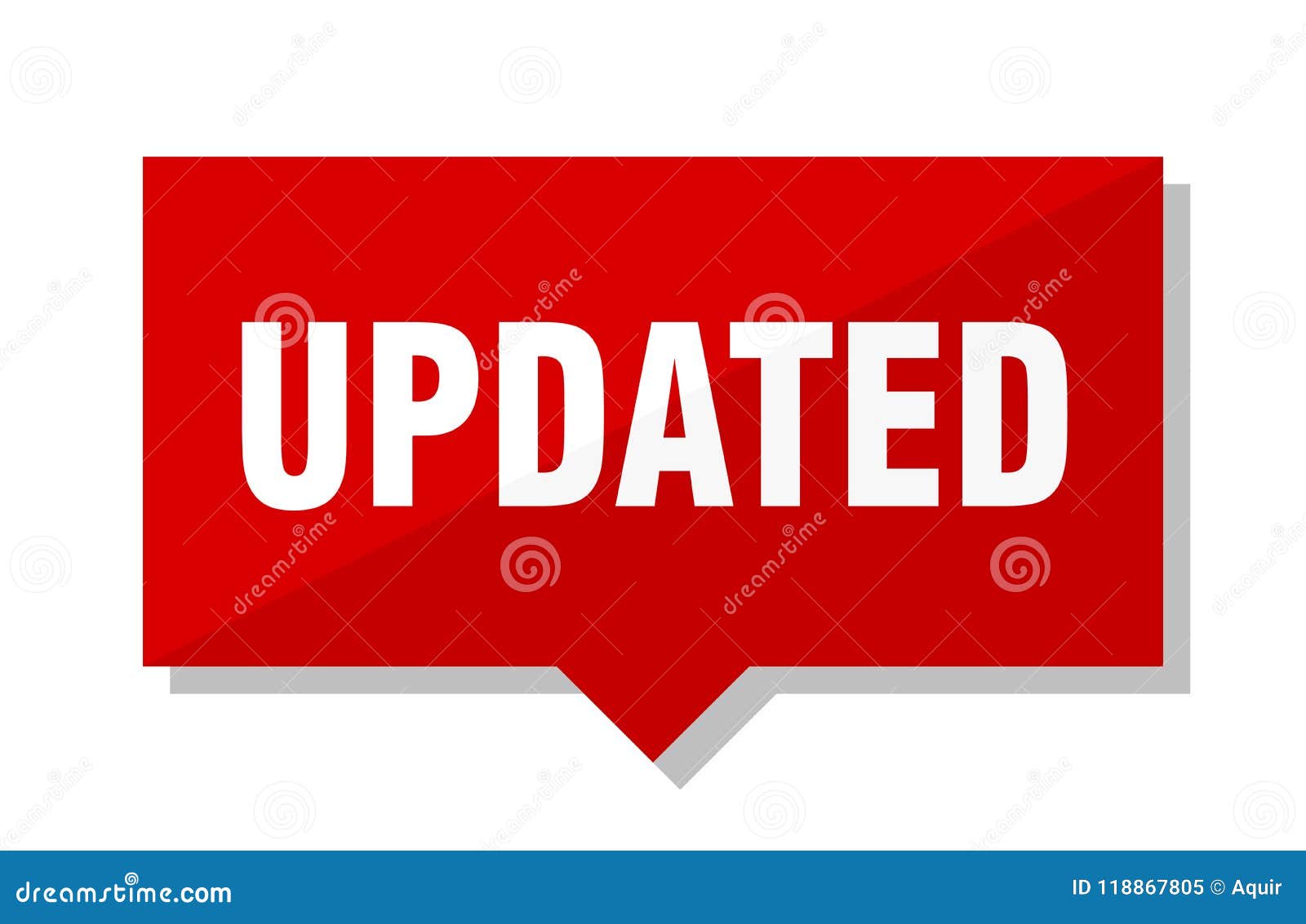 Updated price tag stock vector. Illustration of seal - 118867805