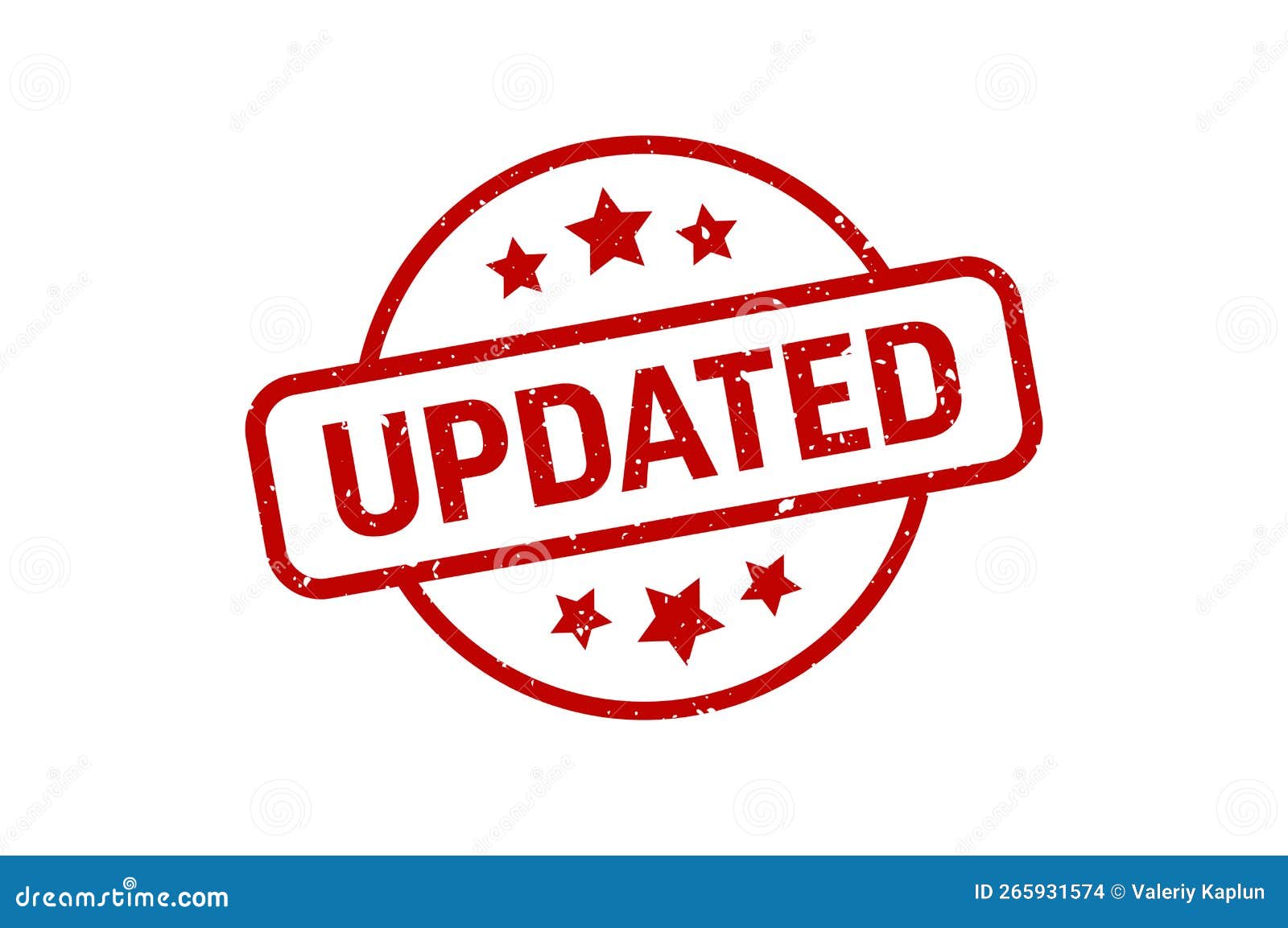 Updated Stamp Vector Illustration | CartoonDealer.com #122353758