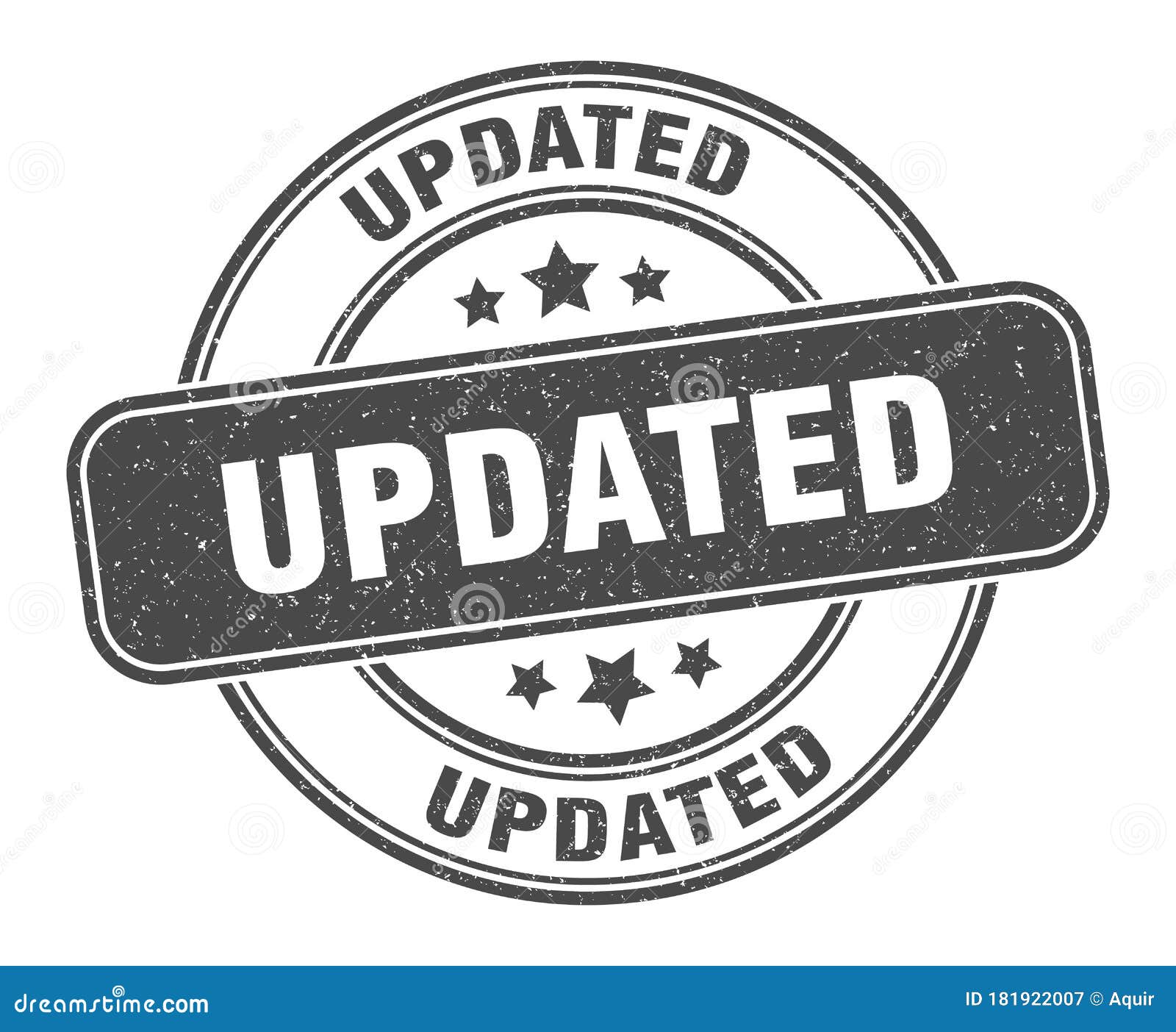 Updated Stamp Vector Illustration | CartoonDealer.com #122353758