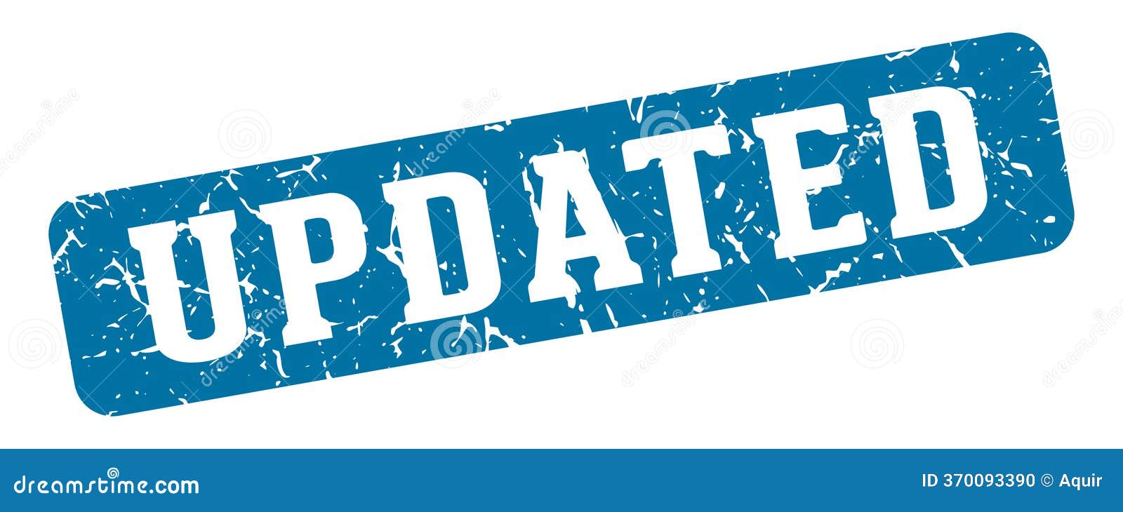 Updated Rectangular Sign. Updated Stamp Cartoon Vector | CartoonDealer ...