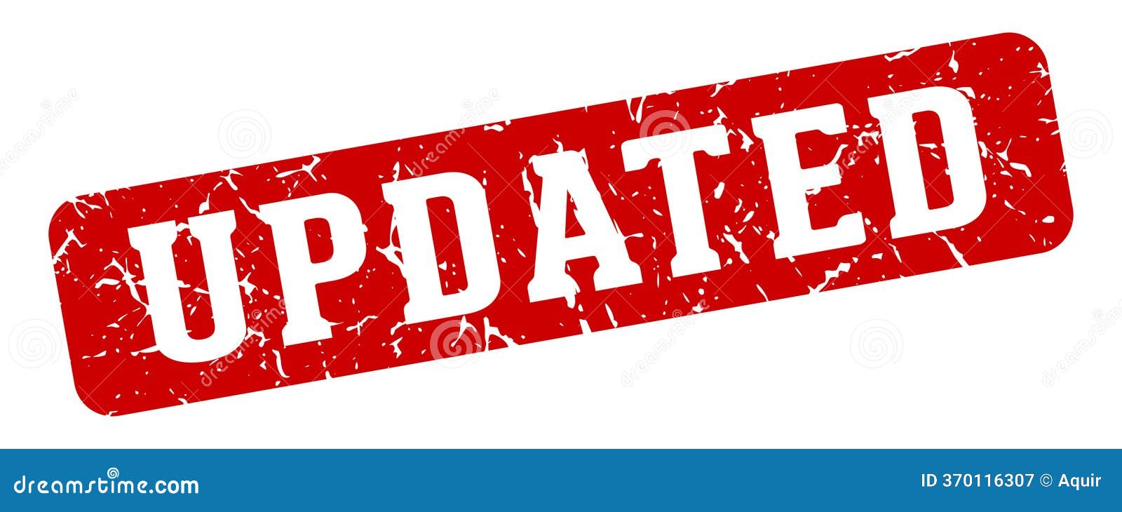 Updated Rectangular Sign. Updated Stamp Cartoon Vector | CartoonDealer ...