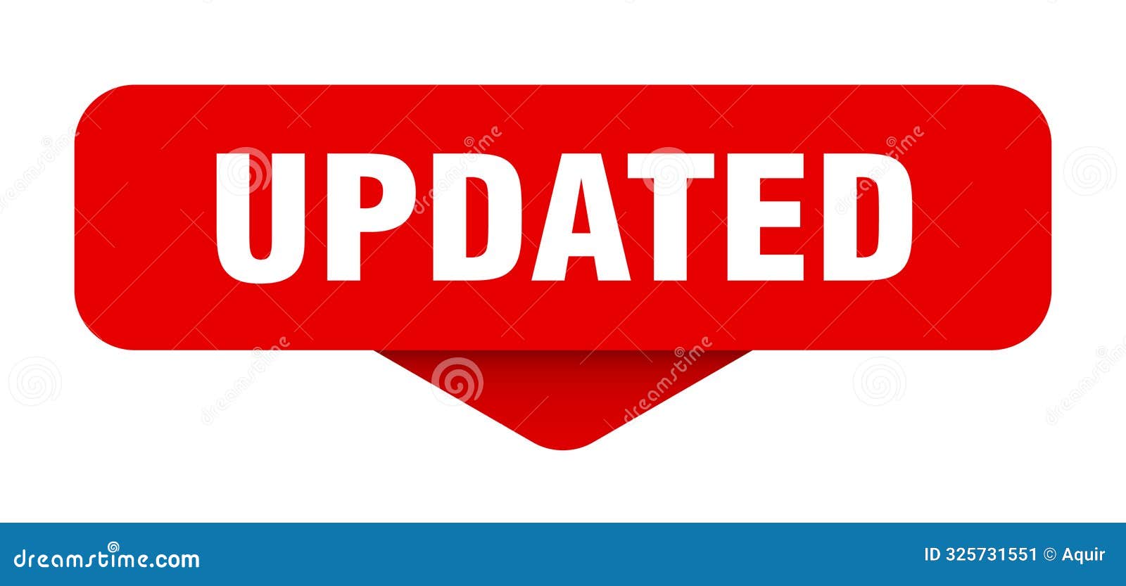 Updated Sticker. Updated Sign on Transparent Background Stock Vector ...