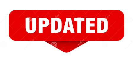 Updated Sticker. Updated Sign on Transparent Background Stock Vector ...