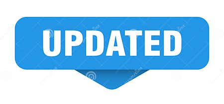 Updated Sticker. Updated Sign on Transparent Background Stock Vector ...