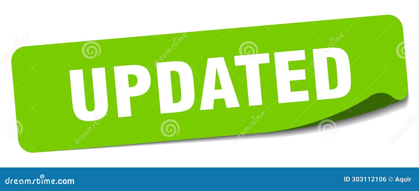 Updated Sticker. Updated Label Stock Vector - Illustration of white ...