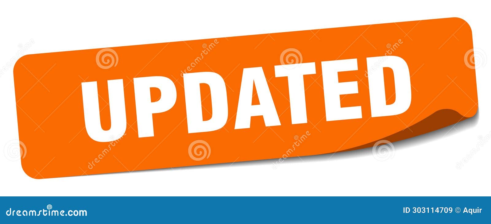 Updated Sticker. Updated Label Vector Illustration | CartoonDealer.com ...