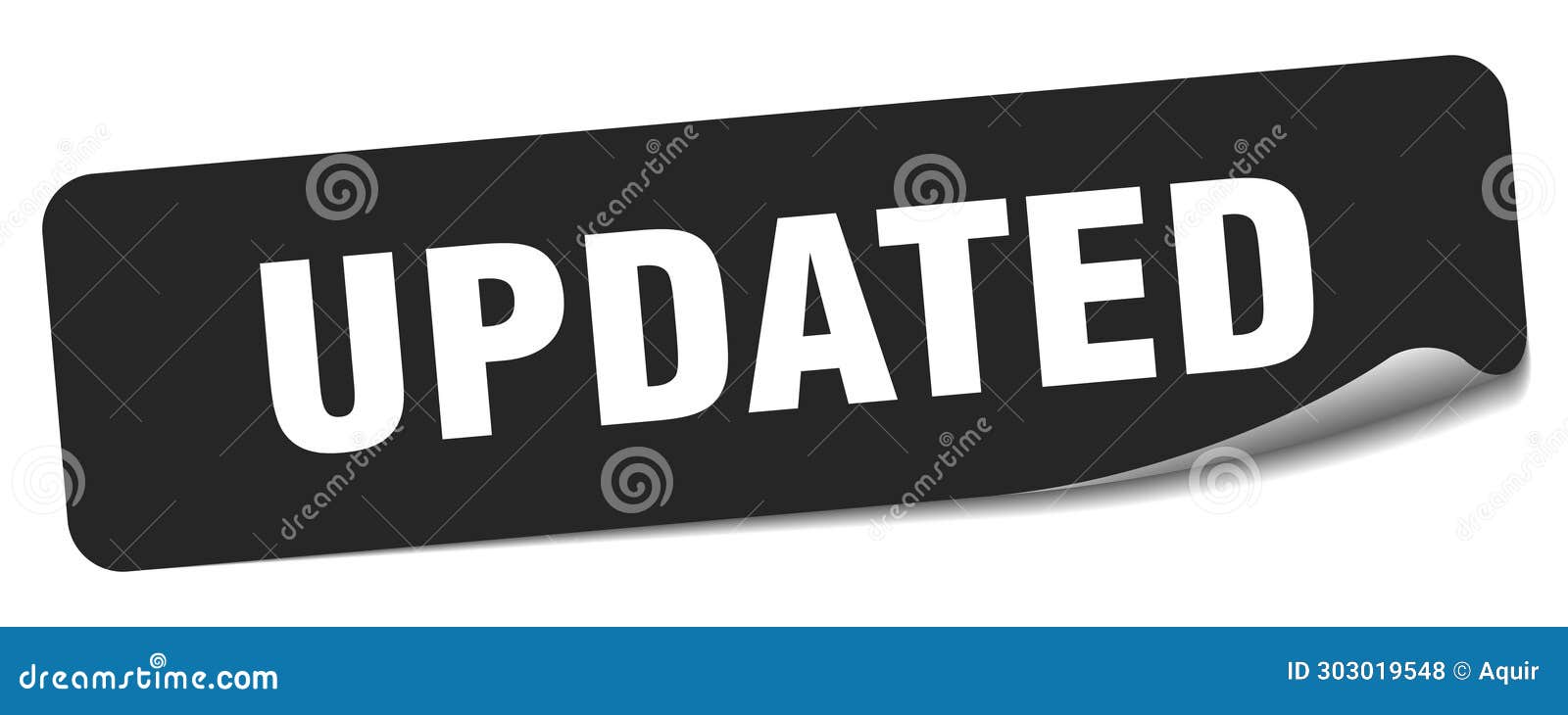 Updated Sticker. Updated Label Stock Vector - Illustration of sign ...