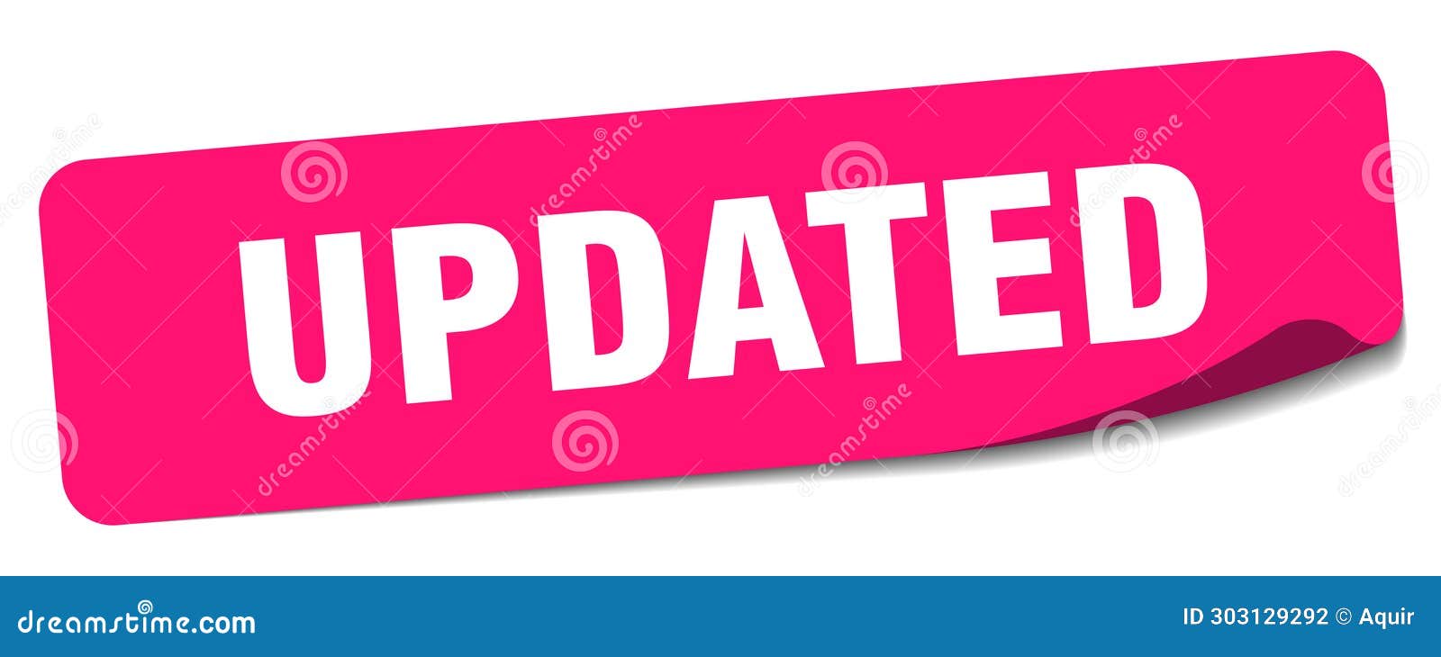 Updated Sticker. Updated Label Stock Vector - Illustration of white ...