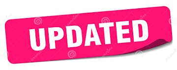 Updated Sticker. Updated Label Stock Vector - Illustration of white ...