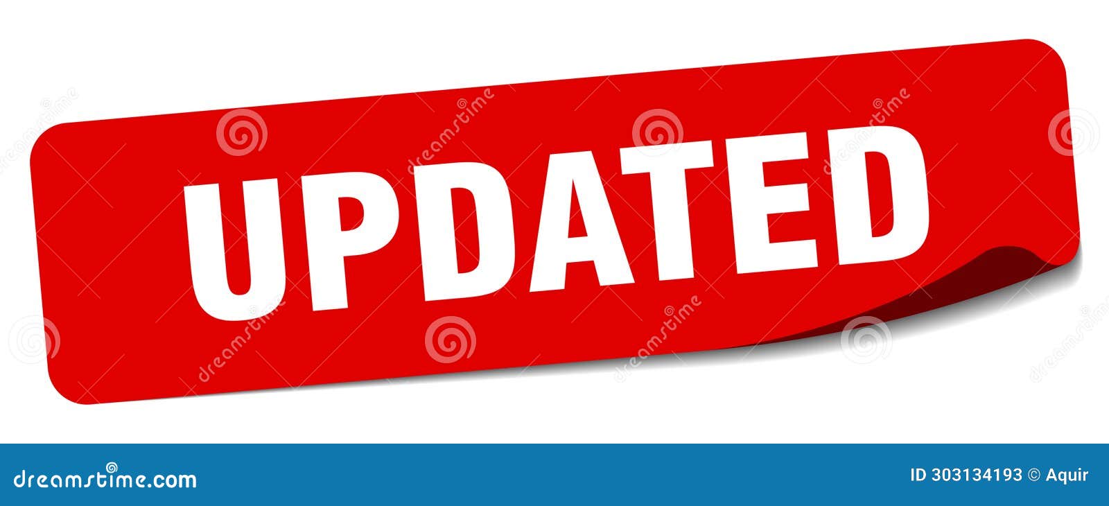Updated Sticker. Updated Label Vector Illustration | CartoonDealer.com ...